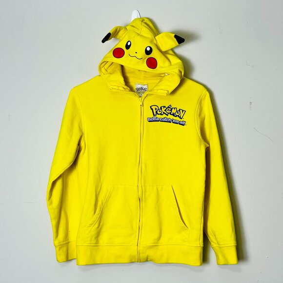Pokemon | Jackets & Coats | Pokmon Pikachu Hoodie Yellow Pullover ...